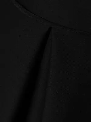 Maticevski Le Petite Strapless Pleated Wool And Silk-blend Mini Dress