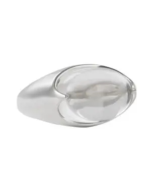 LOREN STEWART Orb Sterling Quartz Ring Silver