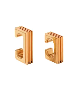 Khaite Empire Set Of Two -plated Ear Cuffs - Gold