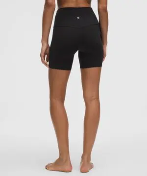 Lululemon Align No-line High-rise Short 6" Luxuriously Soft And Seamless - Black