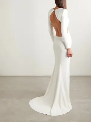 Stella McCartney Open-back Crepe Gown