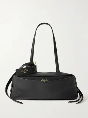 Balenciaga Carrie Small Textured-leather Shoulder Bag