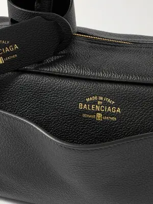 Balenciaga Carrie Small Textured-leather Shoulder Bag