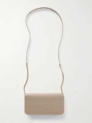 Saint Laurent Cassandre Strap Leather Phone Case