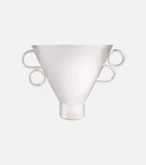 NATALIA CRIADO Vaso -plated Metal Vase - Silver
