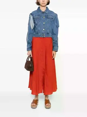 Gabriela Hearst Dugald Skirt - Red
