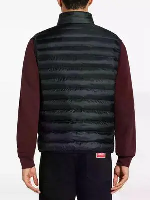 Lacoste Padded Gilet With Embroidered Logo - Black