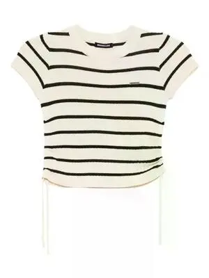 GROUND ZERO Striped Top - Neutrals