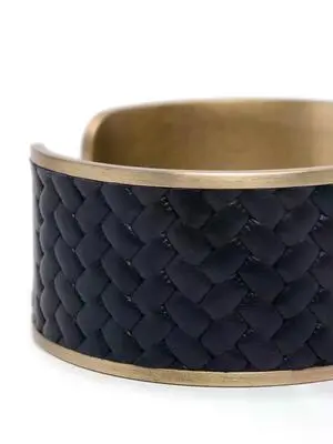 PINETTI Woven Leather Cuff Bracelet