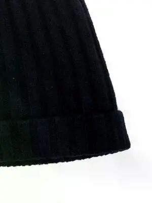 JIL SANDER Ribbed Beanie - Blue