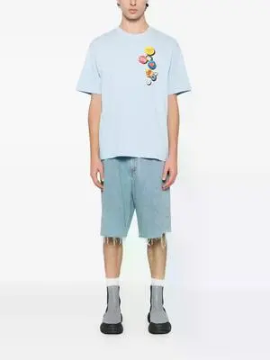 GROUND ZERO Printed T-shirt - Blue
