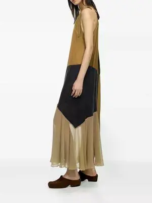 Bimba Y Lola Patchwork Asymmetrical Dress