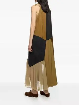 Bimba Y Lola Patchwork Asymmetrical Dress