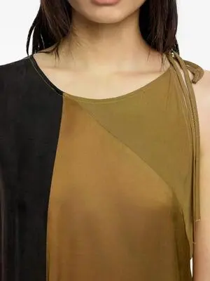 Bimba Y Lola Patchwork Asymmetrical Dress