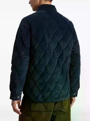 Woolrich Corduroy Quilted Shirt Jacket - Blue