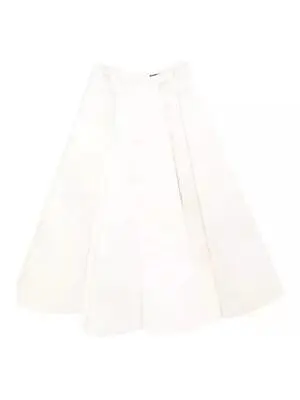 A.W.A.K.E. Mode Satin Panelled Skirt - White