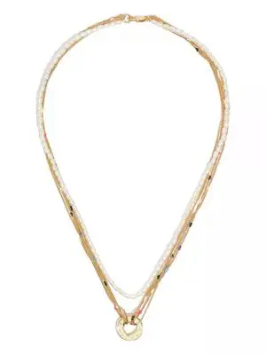 Bimba Y Lola Pearl Heart Necklace - Gold