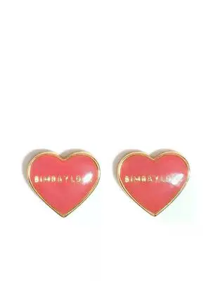 Bimba Y Lola Heart Stud Earrings - Gold