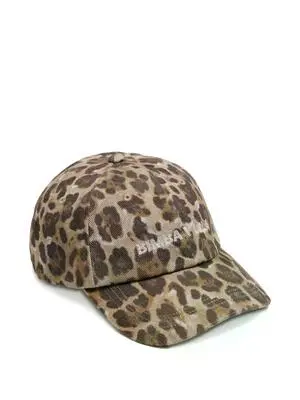 Bimba Y Lola Leopard Print Cap - Brown