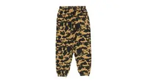 A BATHING APE 1st Camo One Point Relaxed Fit Sweat Pants - Yellow