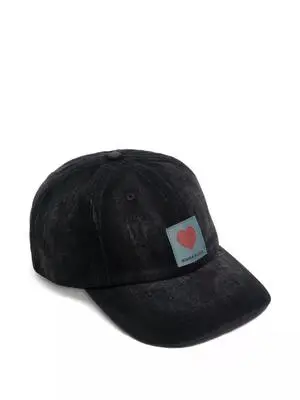 Bimba Y Lola Heart-patch Cap - Black