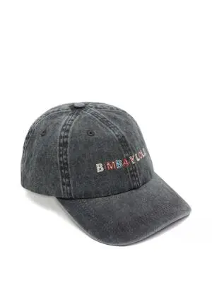 Bimba Y Lola Embroidered Cotton Baseball Cap - Grey