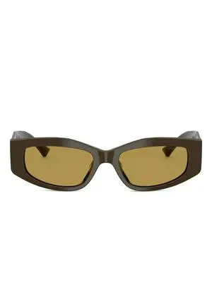 JIMMY CHOO Geometric-frame Sunglasses - Green
