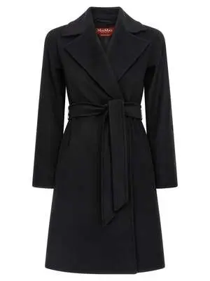 MAX MARA STUDIO Dravenna' Wool Coat - Black