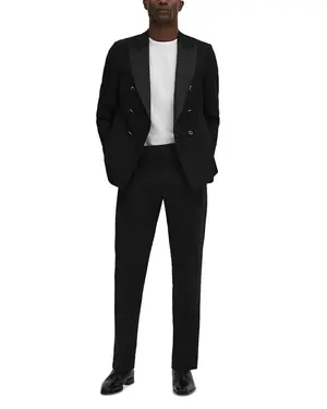 REISS Mead Lace Up Formal Dress Shoes - Black