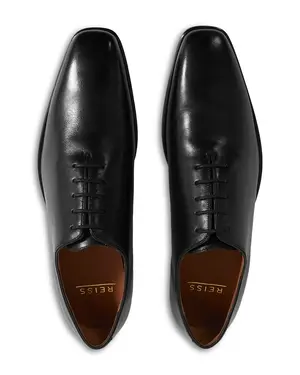 REISS Mead Lace Up Formal Dress Shoes - Black