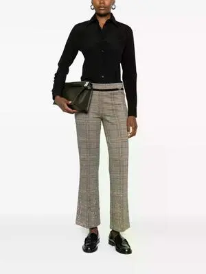 CAMBIO Check-embellished Trousers