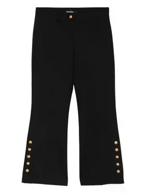 CAMBIO Button-detailed Flared Trousers