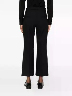 CAMBIO Button-detailed Flared Trousers