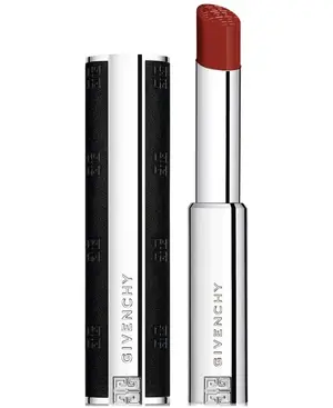 Givenchy Le Rouge Interdit Satin Hydrating Lipstick - 350 Rouge Auburn: Brown With Warm Red Un