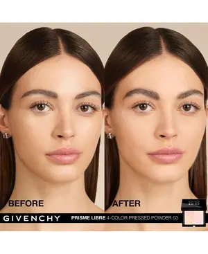 Givenchy Prisme Libre Ultra-blurring & Color-correcting Pressed Powder - 03- Voile Rosã© (for Light To Medium Com