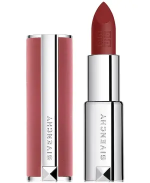 Givenchy Le Rouge Sheer Velvet Matte Lipstick - 09 Beige Sable 17 Rouge Erable - Maple Red With Touch O