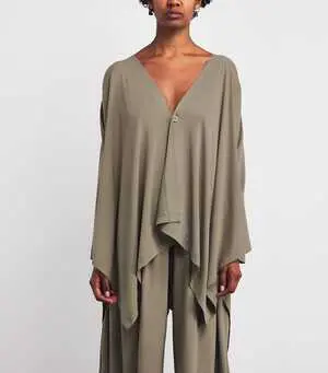 Issey Miyake Drape Jersey Cardigan