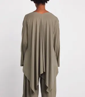 Issey Miyake Drape Jersey Cardigan