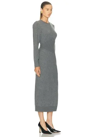 Givenchy Open Back Long Dress - Medium Grey