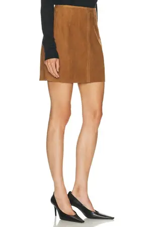 HOUSE OF DAGMAR Suede Mini Skirt