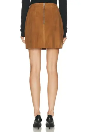 HOUSE OF DAGMAR Suede Mini Skirt