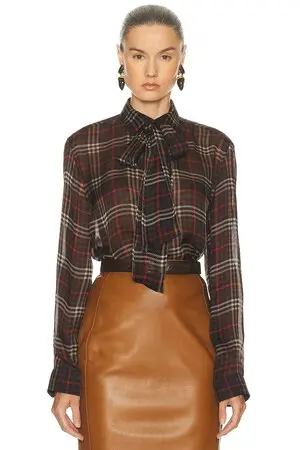 Saint Laurent Collared Blouses
