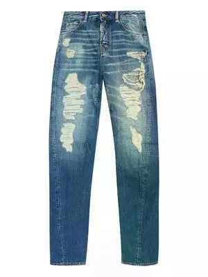 Dsquared2 Distressed Wide-leg Jeans