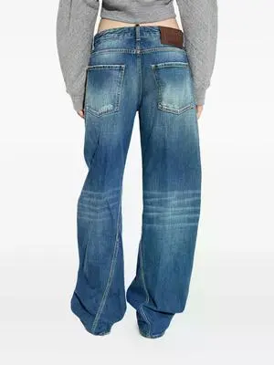 Dsquared2 Distressed Wide-leg Jeans