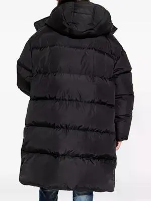 Dsquared2 Hooded Quilted Coat - Black