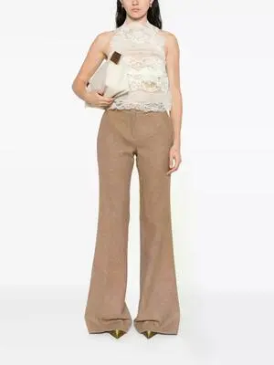 Ermanno Scervino Wool Blend Flared Trousers
