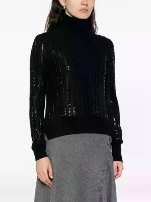 Ermanno Scervino Ribbed Turtleneck Sweater