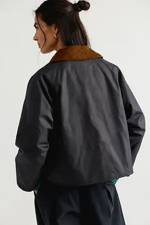 Barbour Arlene Wax Jacket - Navy