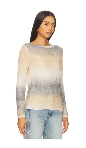 Line & Dot Abstract Ombre Sweater