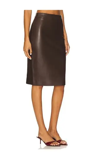 Susana Monaco Faux Leather Pencil Skirt